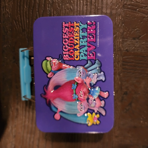 Toys | Trolls Themed Purple Tin Box | Poshmark